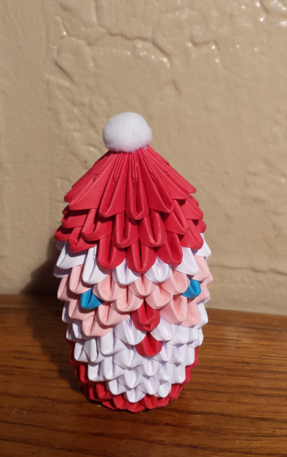 3D Origami Santa Claus (small) - Etsy