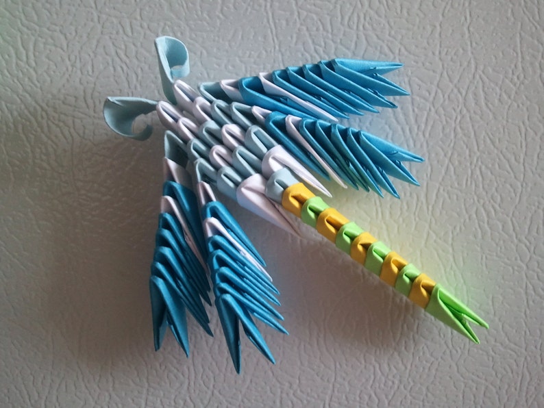 3d Origami Dragonfly Magnet - Etsy