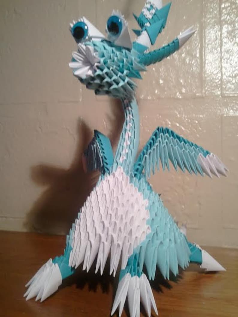 3d Origami Dragon - Etsy