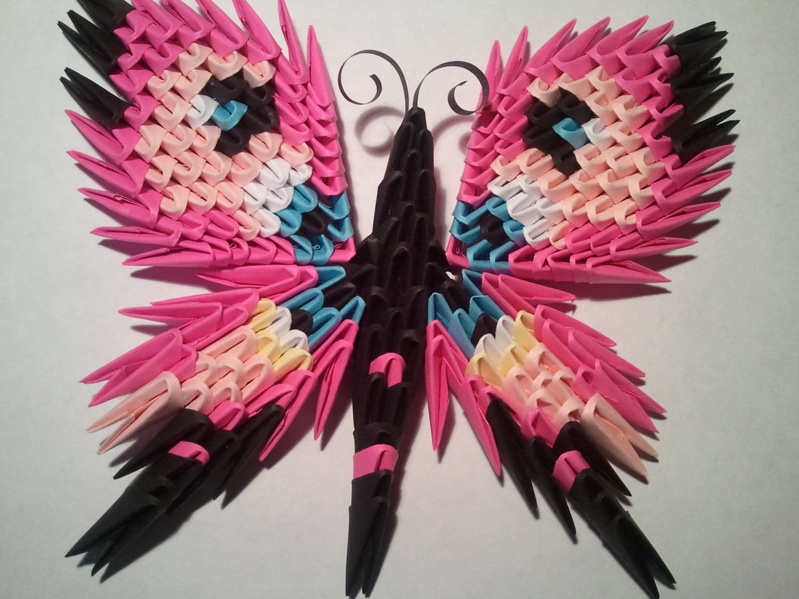 3D Origami Butterfly Magnet 2 - Etsy