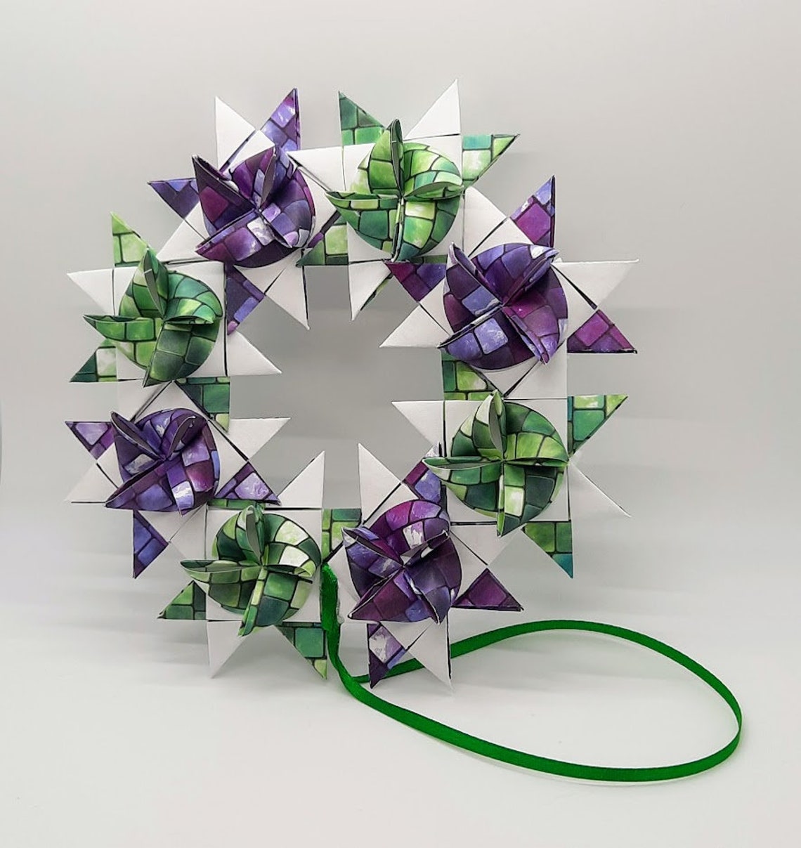 3D Origami Small Star Wreath or Ornament - Etsy