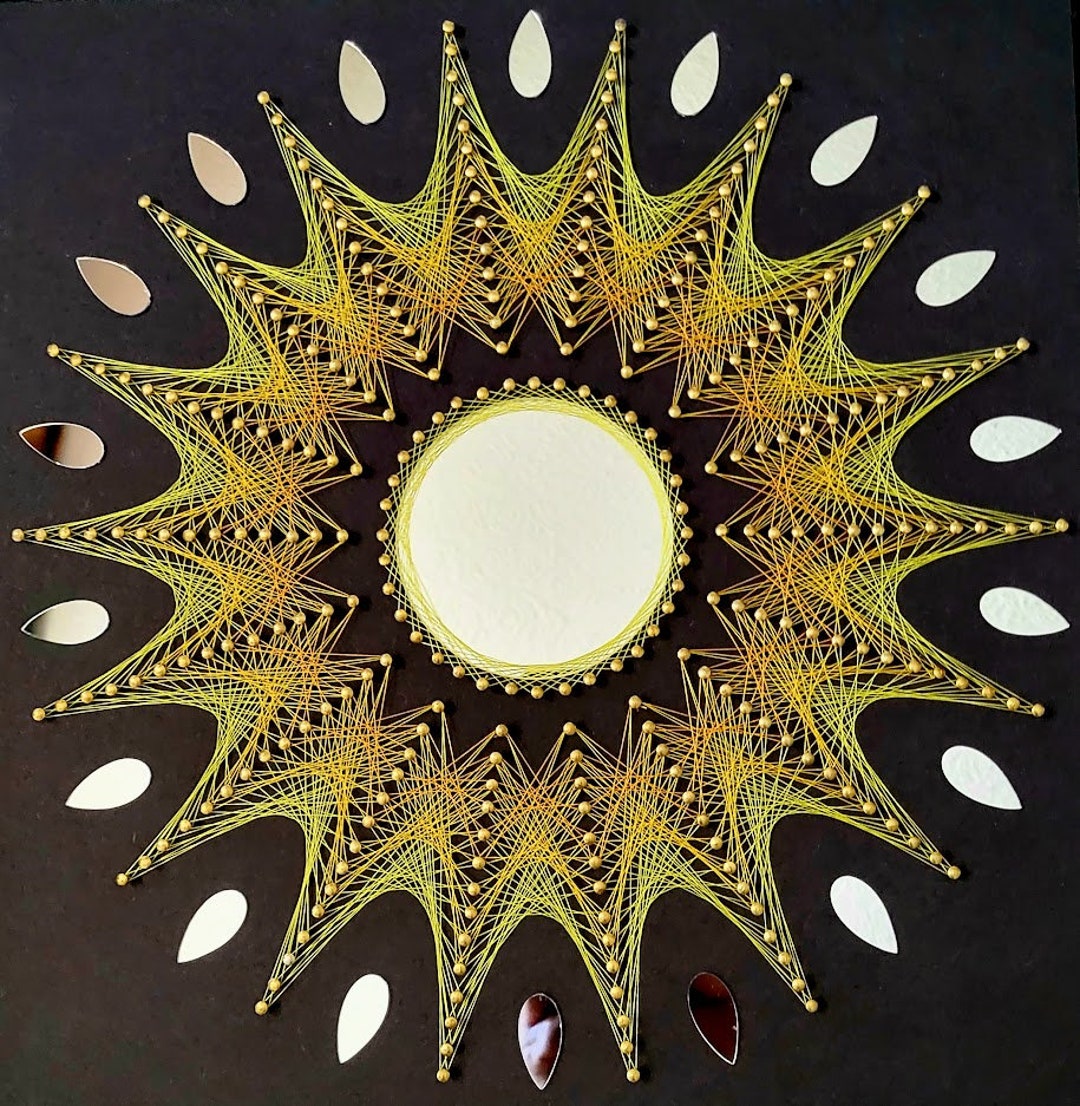 String Art Sun With Mirrors, Small - Etsy