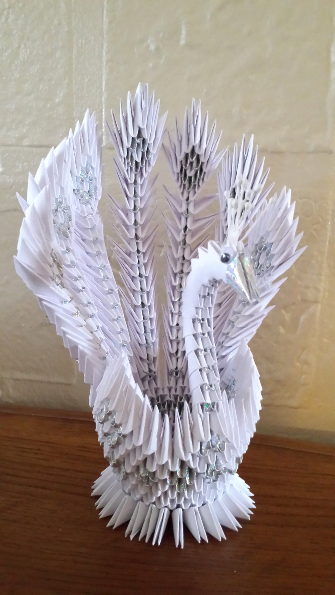 3d Origami Peacock 2 - Etsy