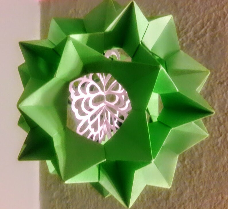 3d Origami Electra Kusudama With Butterfly - Etsy