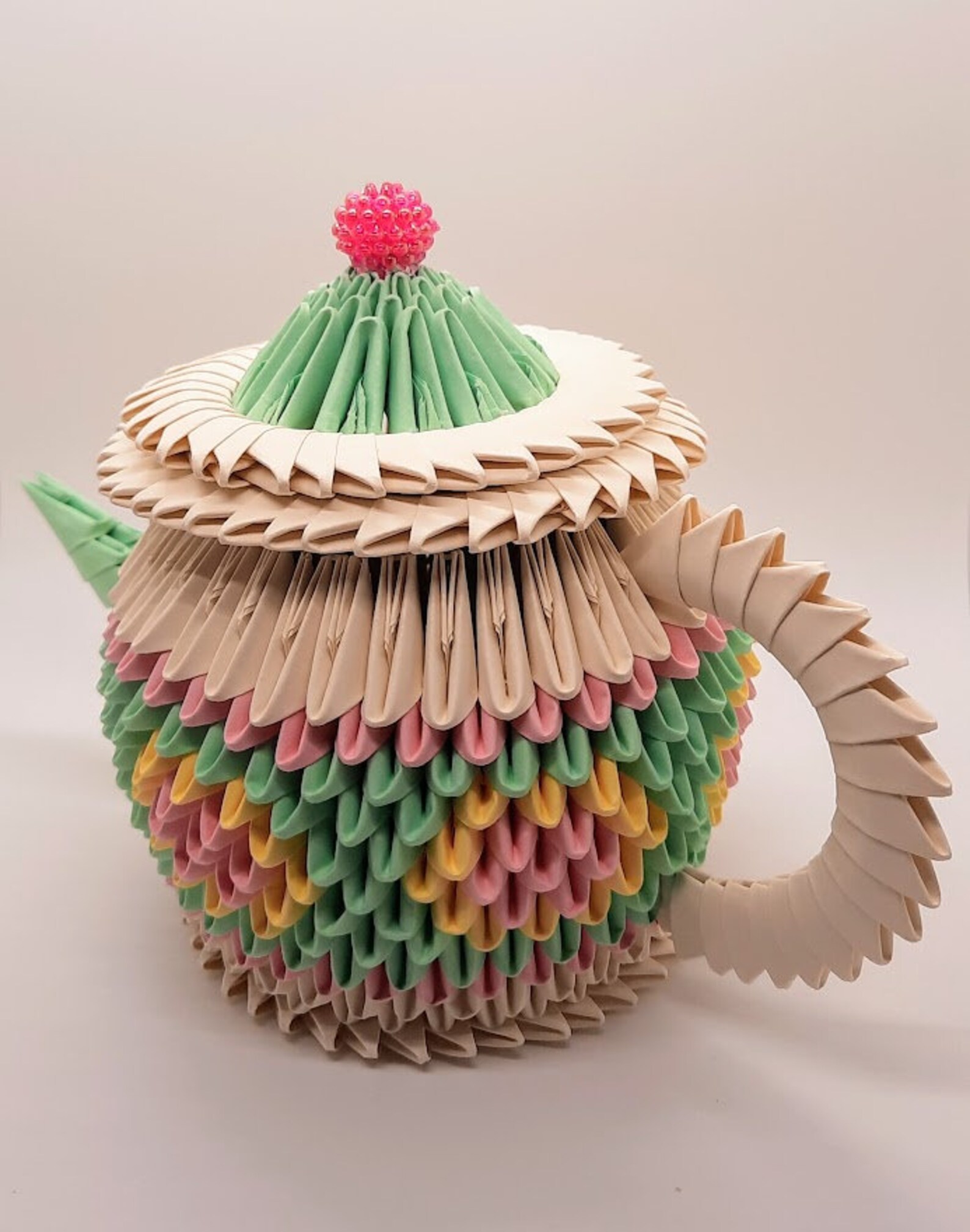 3D Origami Teapot - Etsy