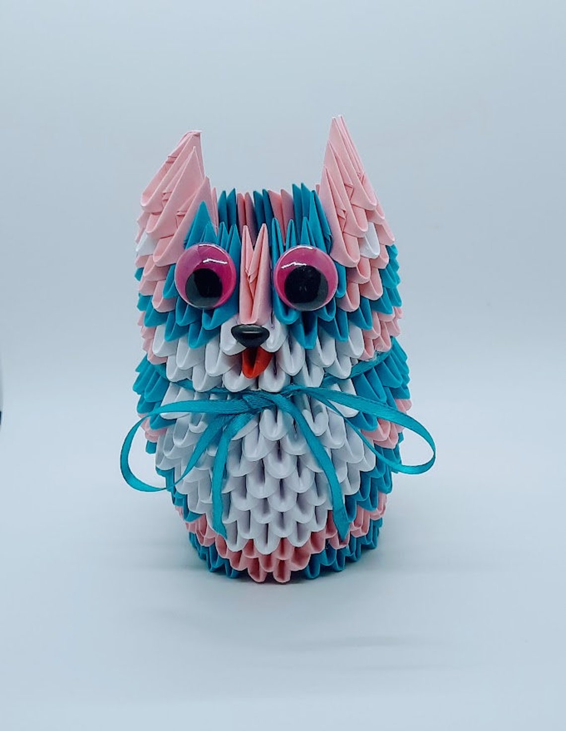 3d Origami Cat - Etsy