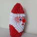 3D Origami Santa Claus (medium) - Etsy