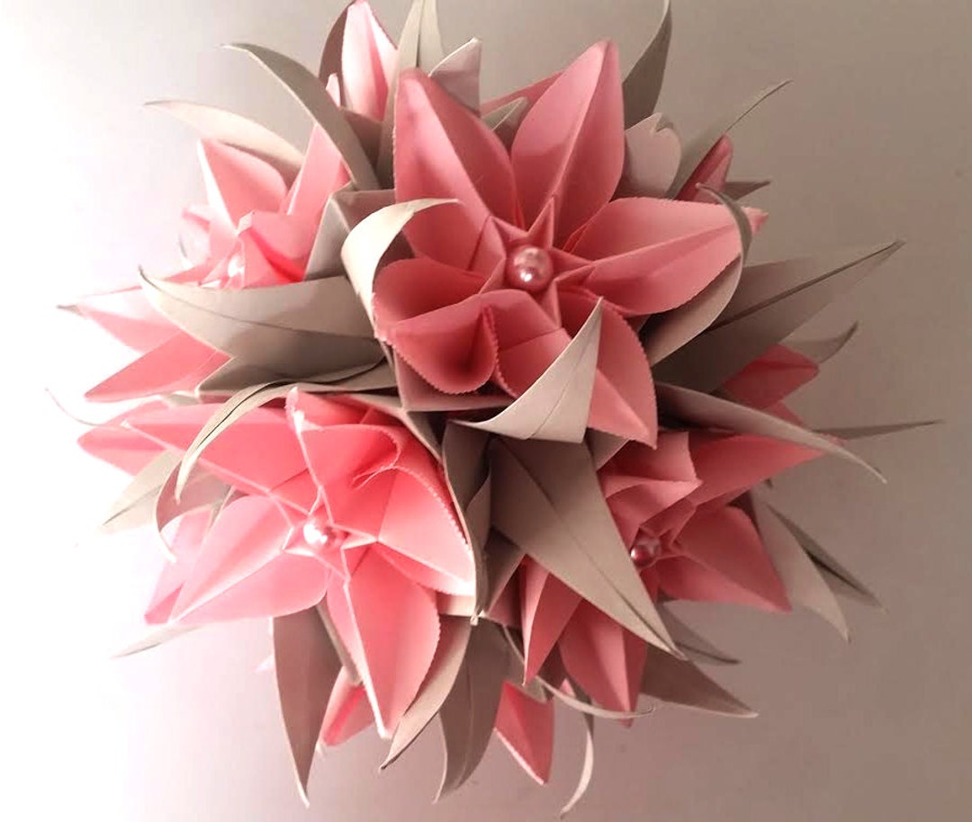 3d Origami Electra Kusudama With Carambola Flowers - Etsy
