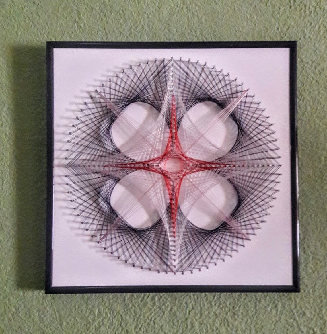 String Art Sacred Geometry Zen String Art Wall Decor Framed - Etsy