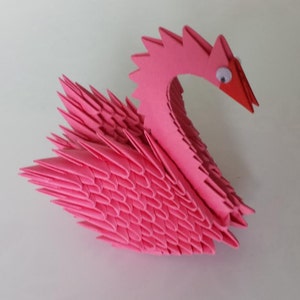 3D Origami Small Swan KIT - Etsy