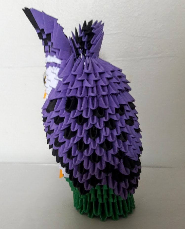 3d Origami Owl 2 - Etsy