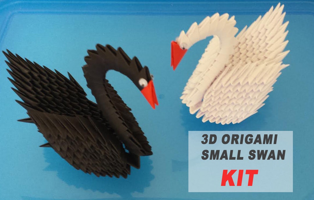 3D Origami Small Swan KIT - Etsy