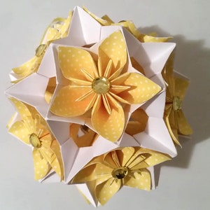 3d Origami Electra Kusudama With Star Flowers - Etsy