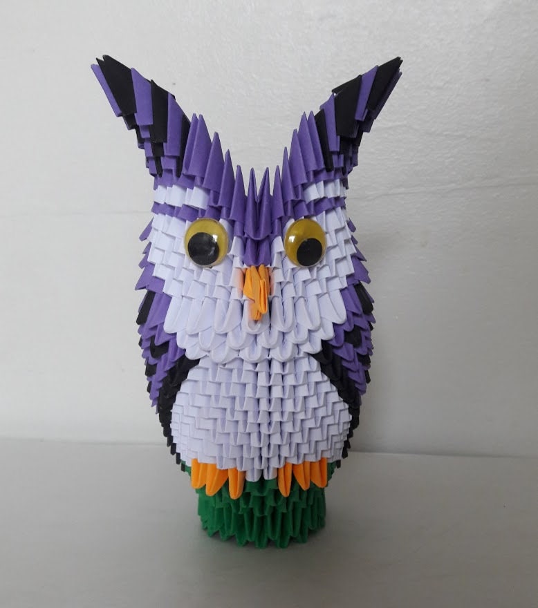 3d Origami Owl 2 - Etsy