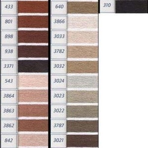 447 Colors DMC, Round Diamond Painting Drills, Replacement Beads, 782 ...