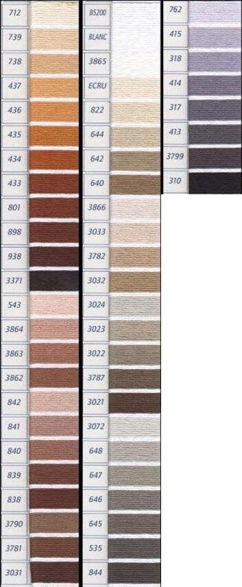 447 Colors DMC, Round Diamond Painting Drills, Replacement Beads, 782 ...