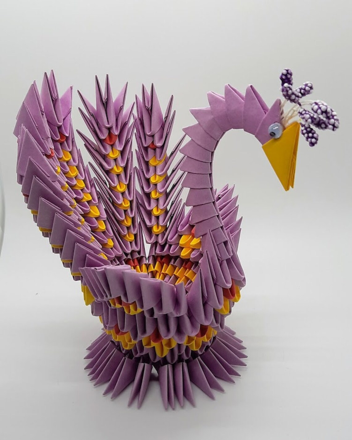 3d Origami Small Peacock - Etsy