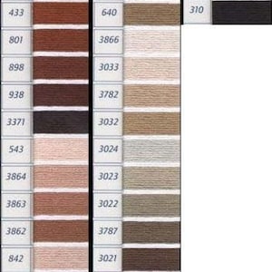 447 Colors DMC, Round Diamond Painting Drills, Replacement Beads, 3765 ...