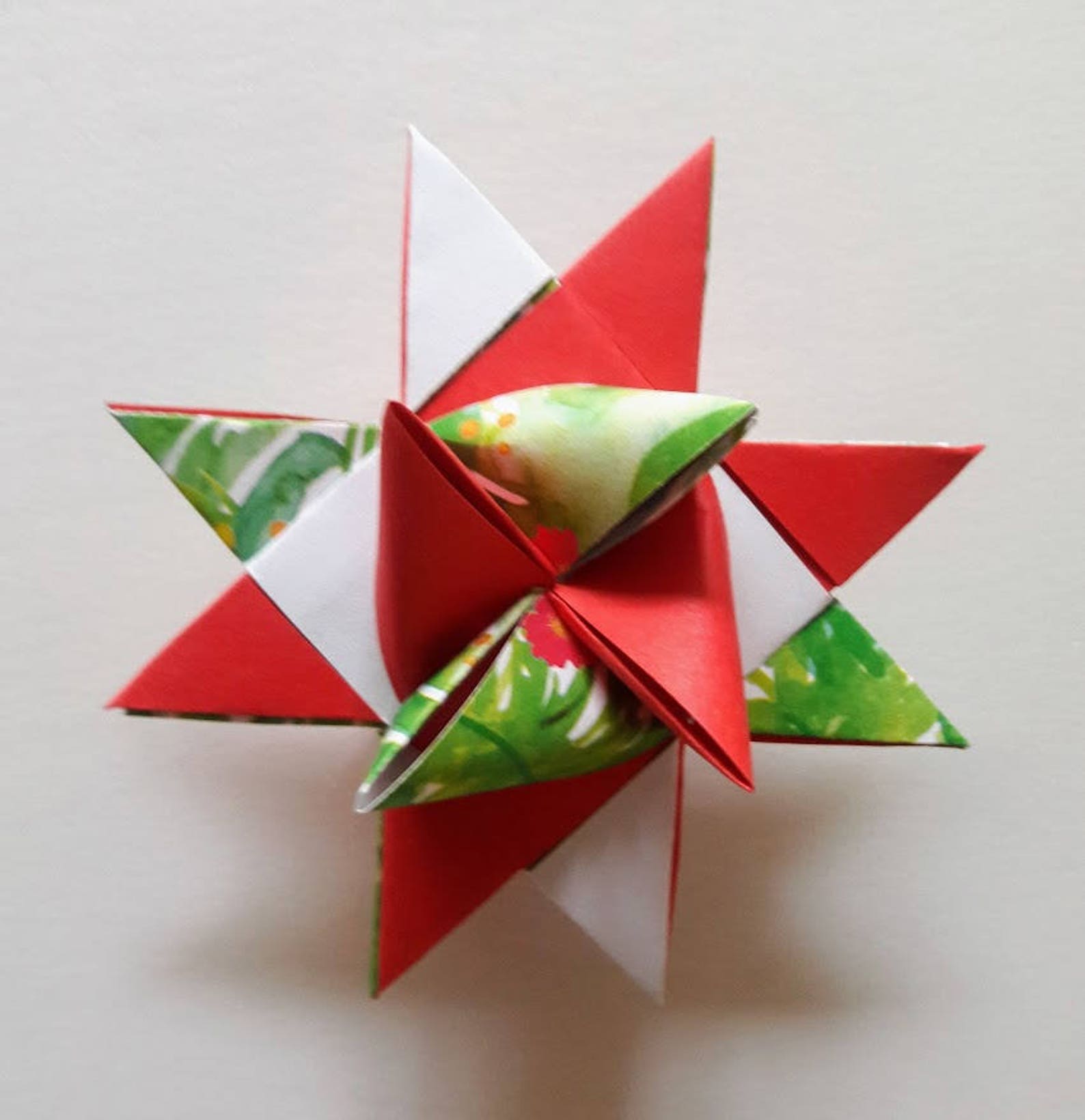3D Origami Mobile With Froebel Stars or Wreath - Etsy