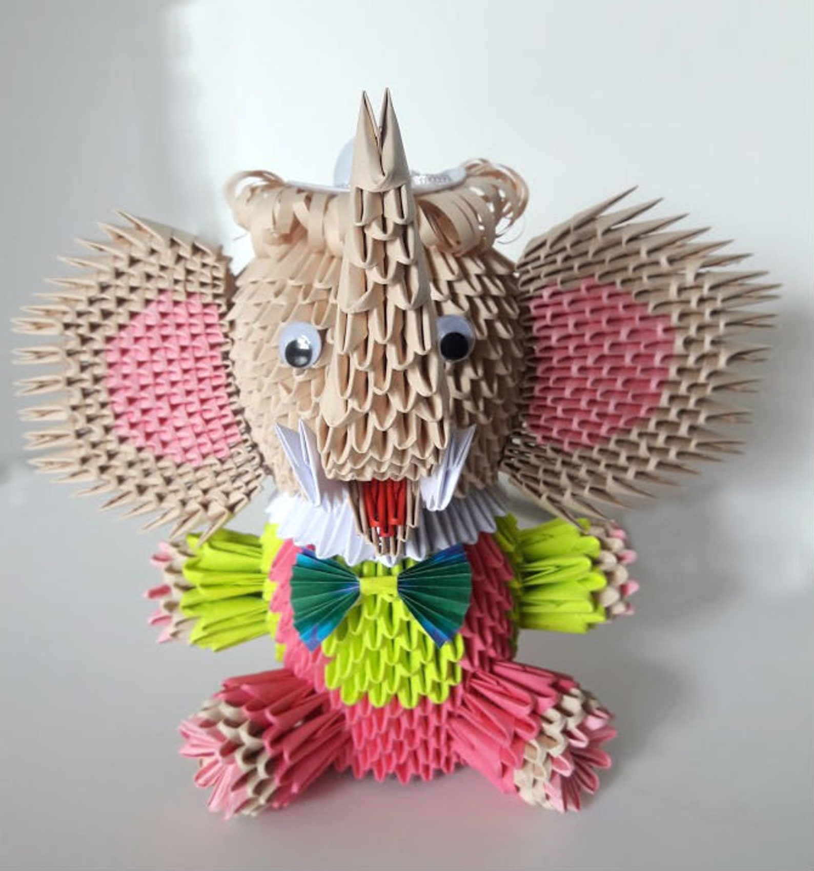 3d Origami Elephant - Etsy