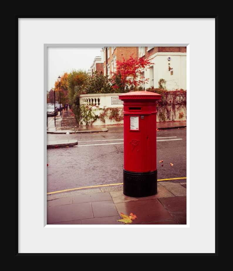 London Photo Royal Mail Red Post England UK art | Etsy