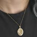 14K Gold Hecate Necklace, Greek God Talisman, Olympian Pendant, Magic ...