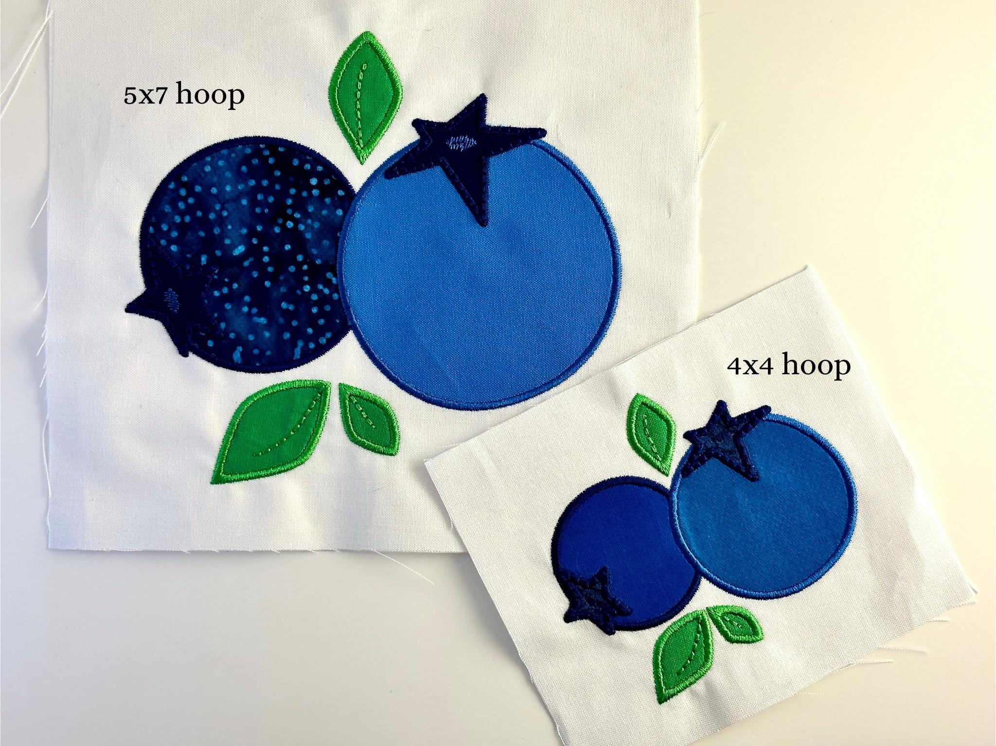 Blueberry Digital Embroidery Design - Applique - Digital Download - 3 ...