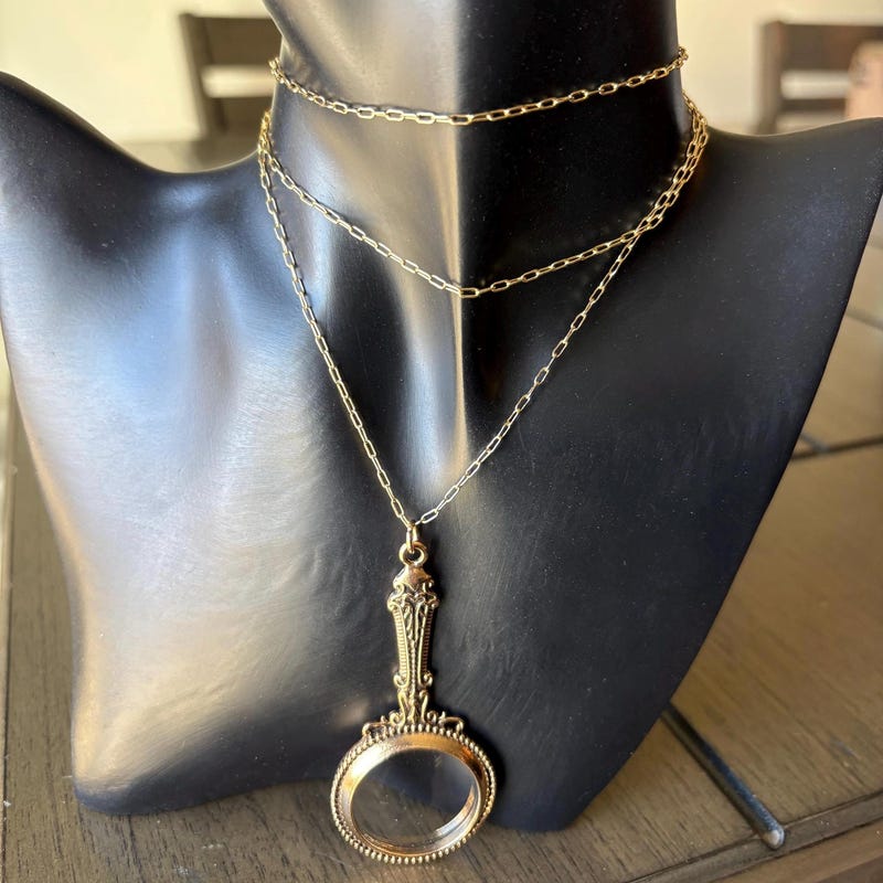 Magnifying Glass Pendant - Etsy