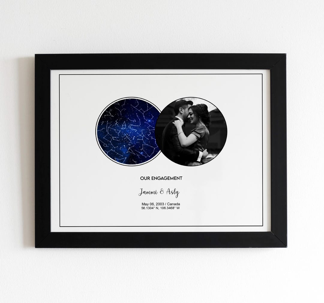 Custom Star Map, Personalized Star Chart, Night Sky Print, the Day You ...