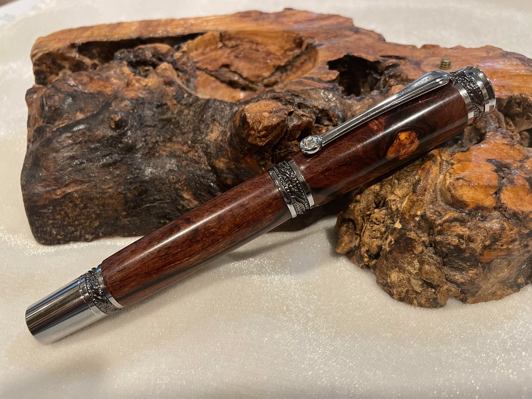 Heirloom Majestic Fountain Pen With Exotic Coolabaugh Burl Wood 6366 - Etsy