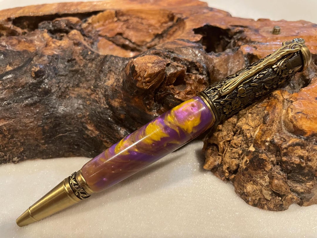 Handmade Botanical Pen: Intricate Floral Design 7099 7091 7092 7093 ...