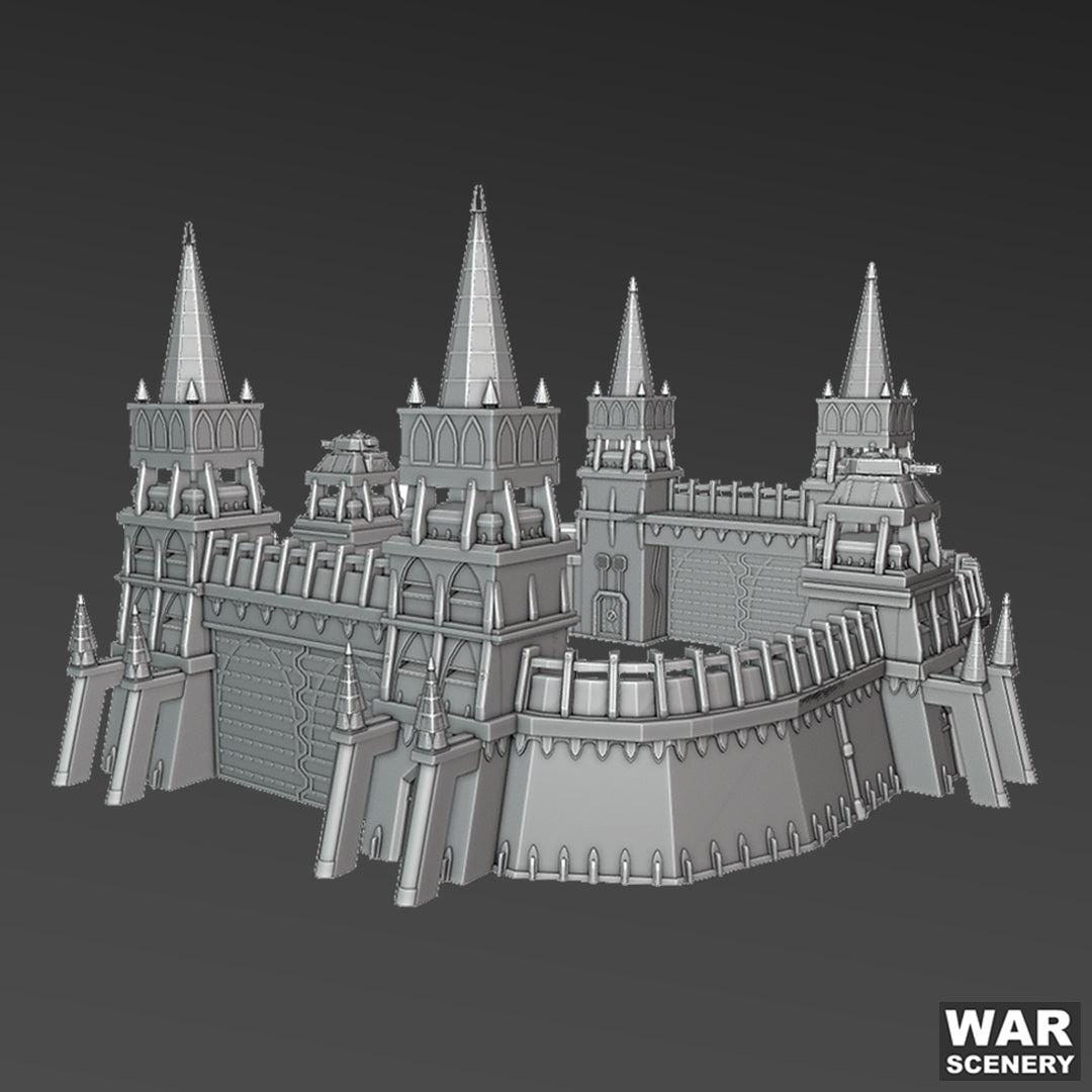 Apocalypse Fortress Modular Wall - Warhammer 40k Terrain - Etsy