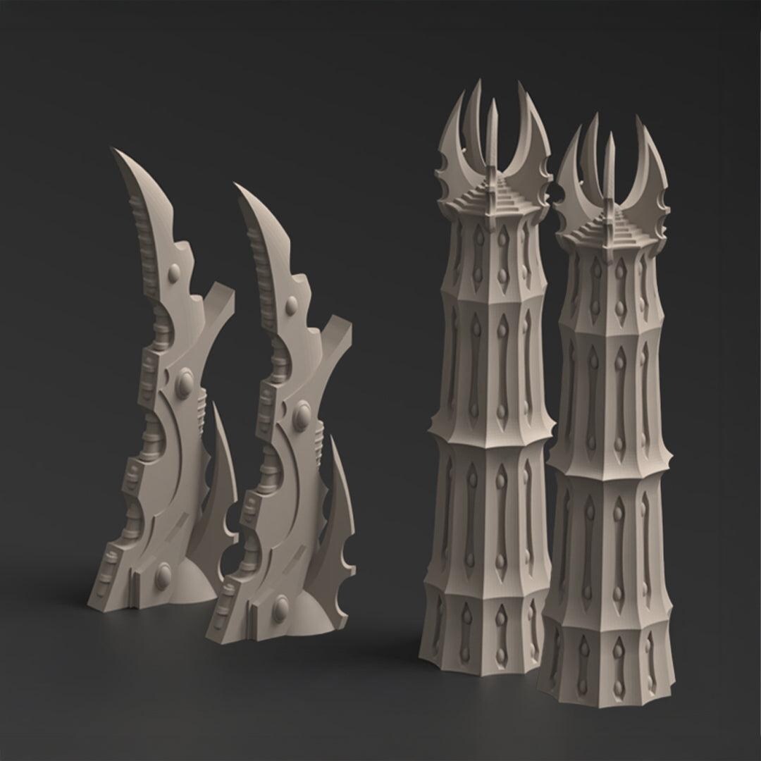 Towers, Arlengrad - Grimdark Theme Wargaming Terrain - Etsy