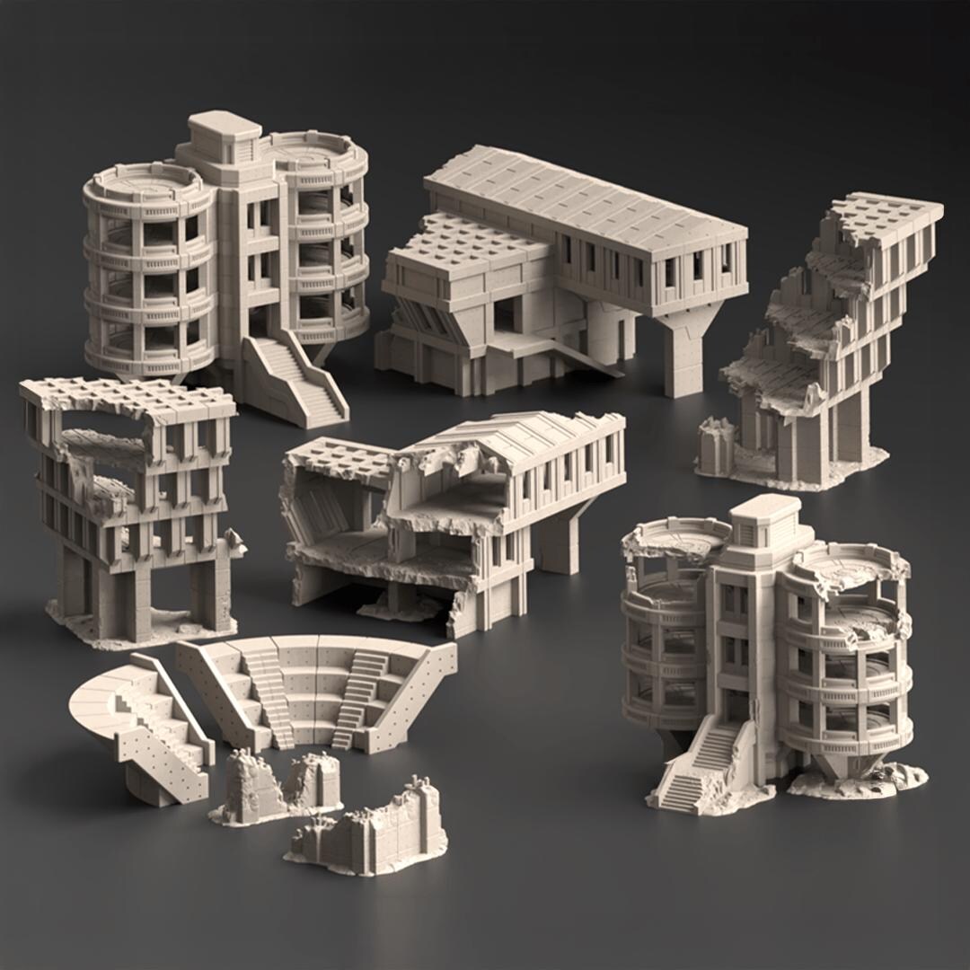 Kumbernold Prime, Concrete Citadel - Terrain Bundle - Imperial Themed ...