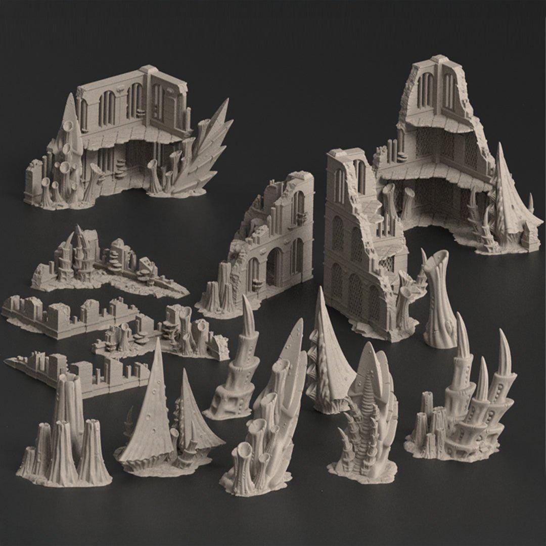 Tulipa, the Infested World - Terrain Bundle - Bio Swarm Themed Grimdark ...