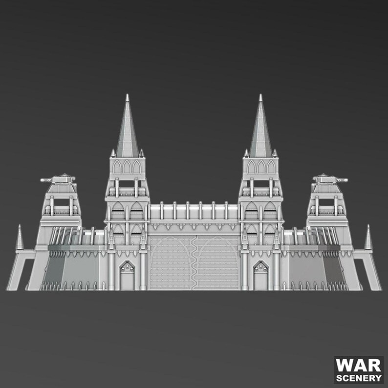 Apocalypse Fortress Modular Wall - Warhammer 40k Terrain - Etsy