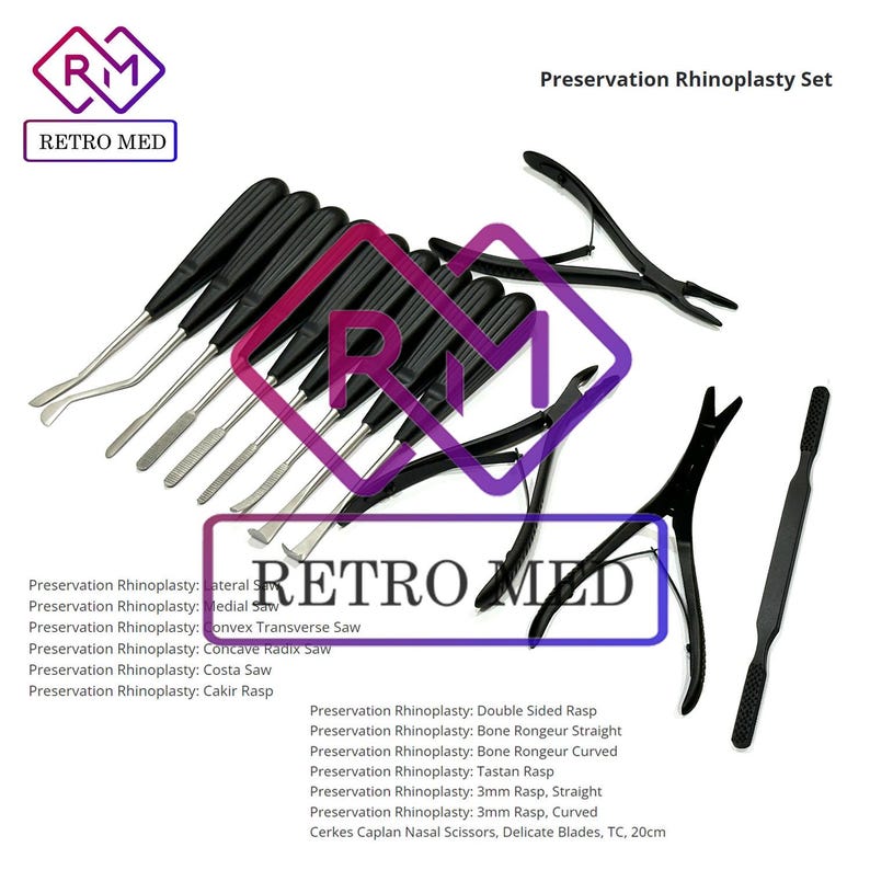 Rhinoplasty Preservation Instruments Set Black - Etsy