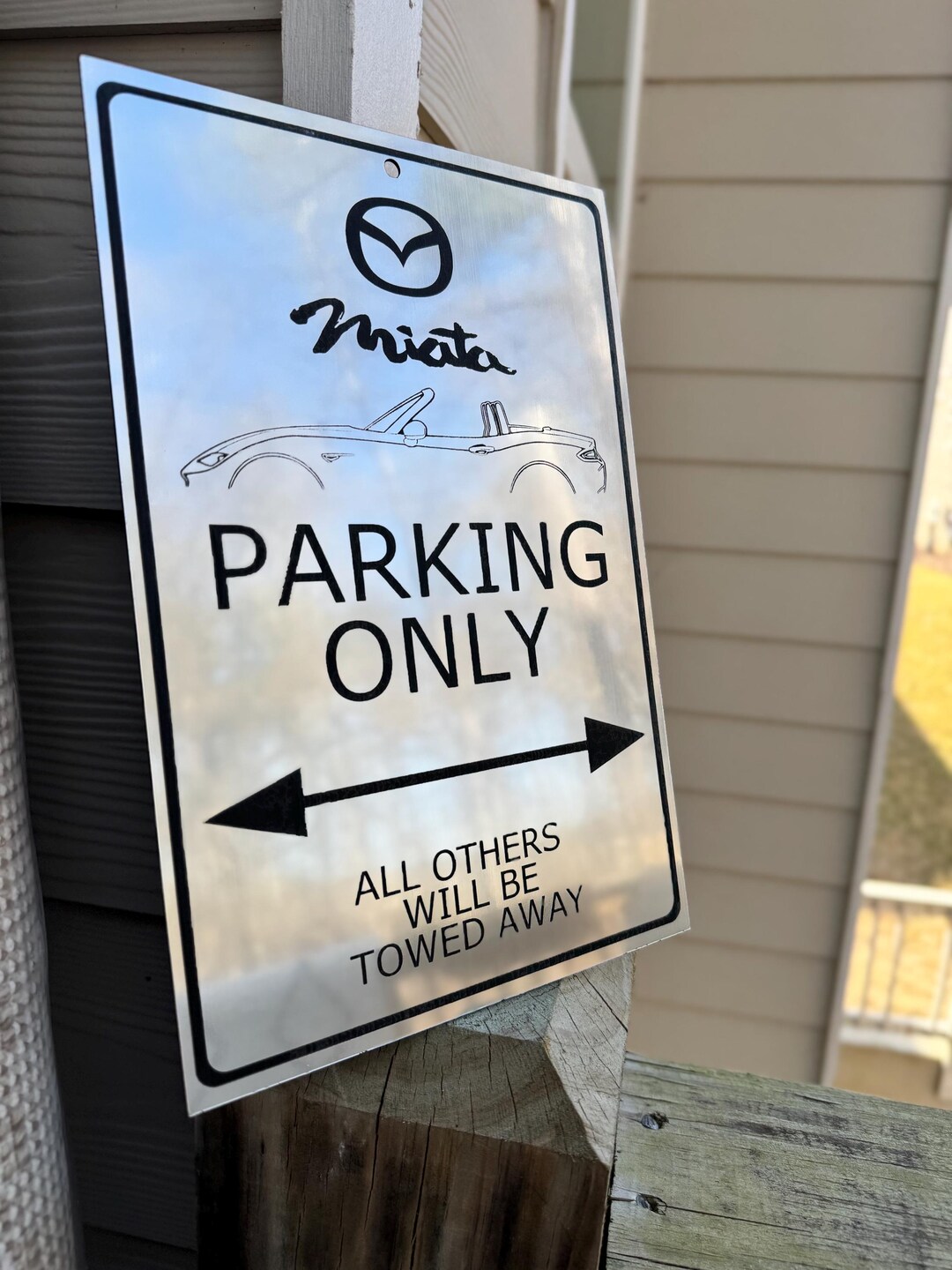 ND Miata Parking Only Sign - 12”x 8” - Multiple Colors - Etsy