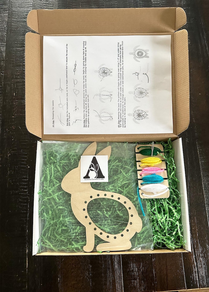 Custom Rabbit Circular Weaving Loom Kit. - Etsy