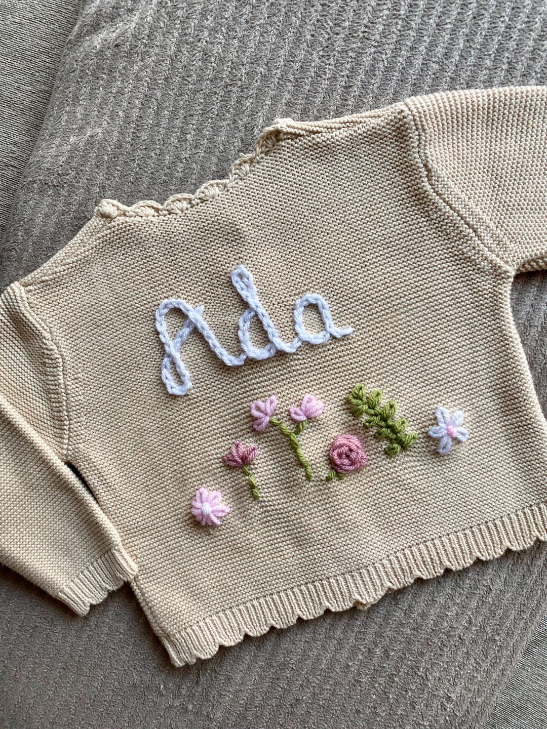 Personalised Name Cardigans - Etsy UK