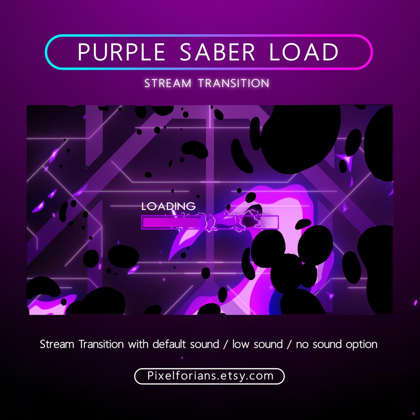 Purple Saber Loading Stream Transition | Purple Saber Stinger ...