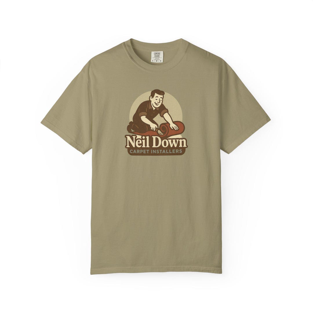 NEIL DOWN Funny Business Logo Parody Shirt,vintage Retro Style Tee ...