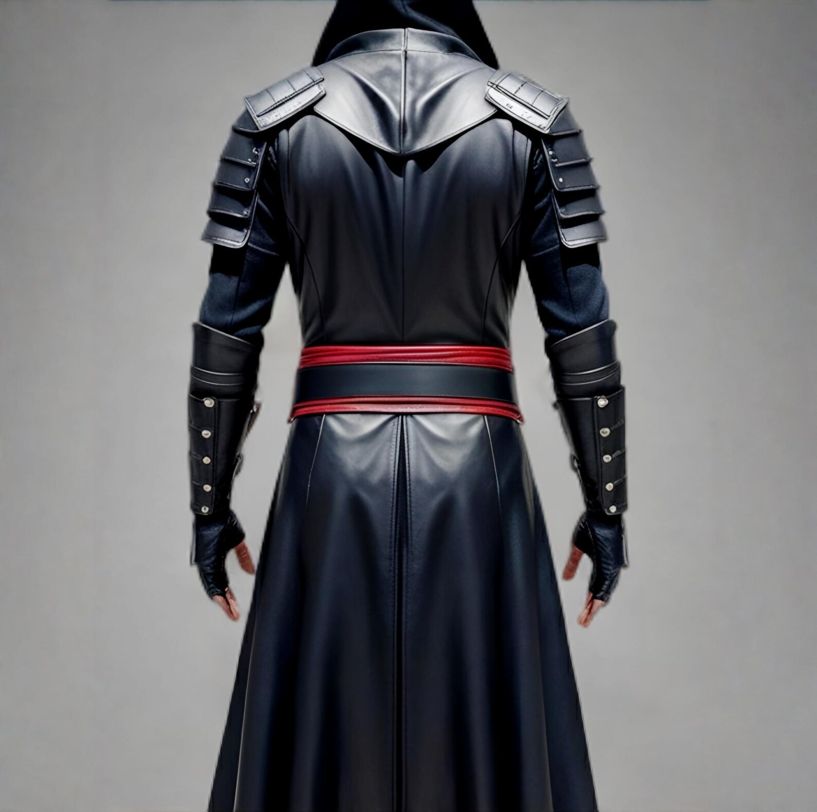 Handmade Genuine Leather Assassin Costume for Men – Black Warrior Armor ...