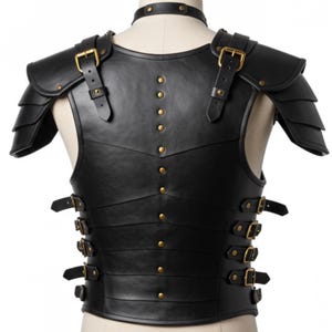 Medieval Leather Armor Set – Handcrafted Full Body Armor With Shoulder ...
