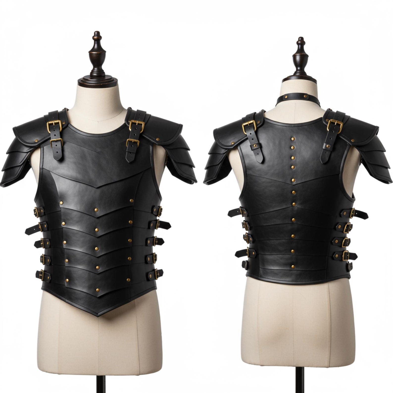 Medieval Leather Armor Set – Handcrafted Full Body Armor With Shoulder ...