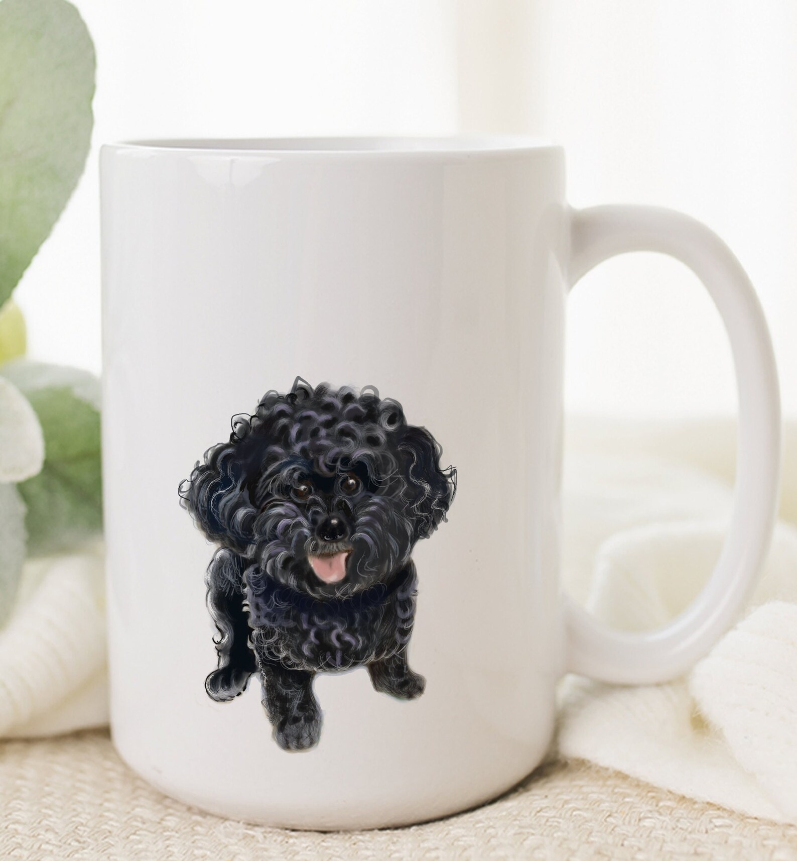 Personalized Black Toy Poodle Mug, Toy Poodle Gifts,custom Dog Mugs ...