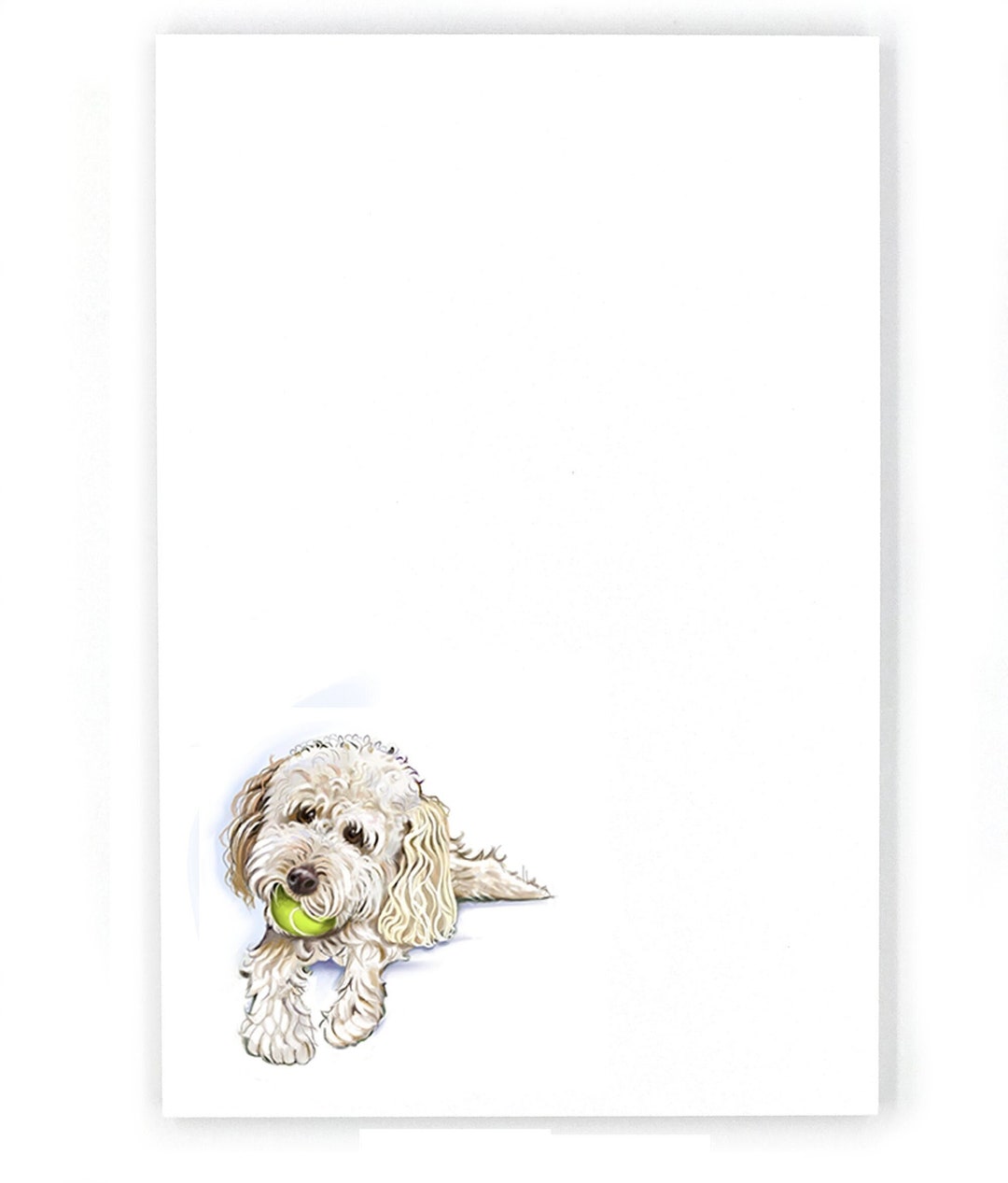 Labradoodle Golden Doodle Notepad to Do List Stationery, White Mini ...