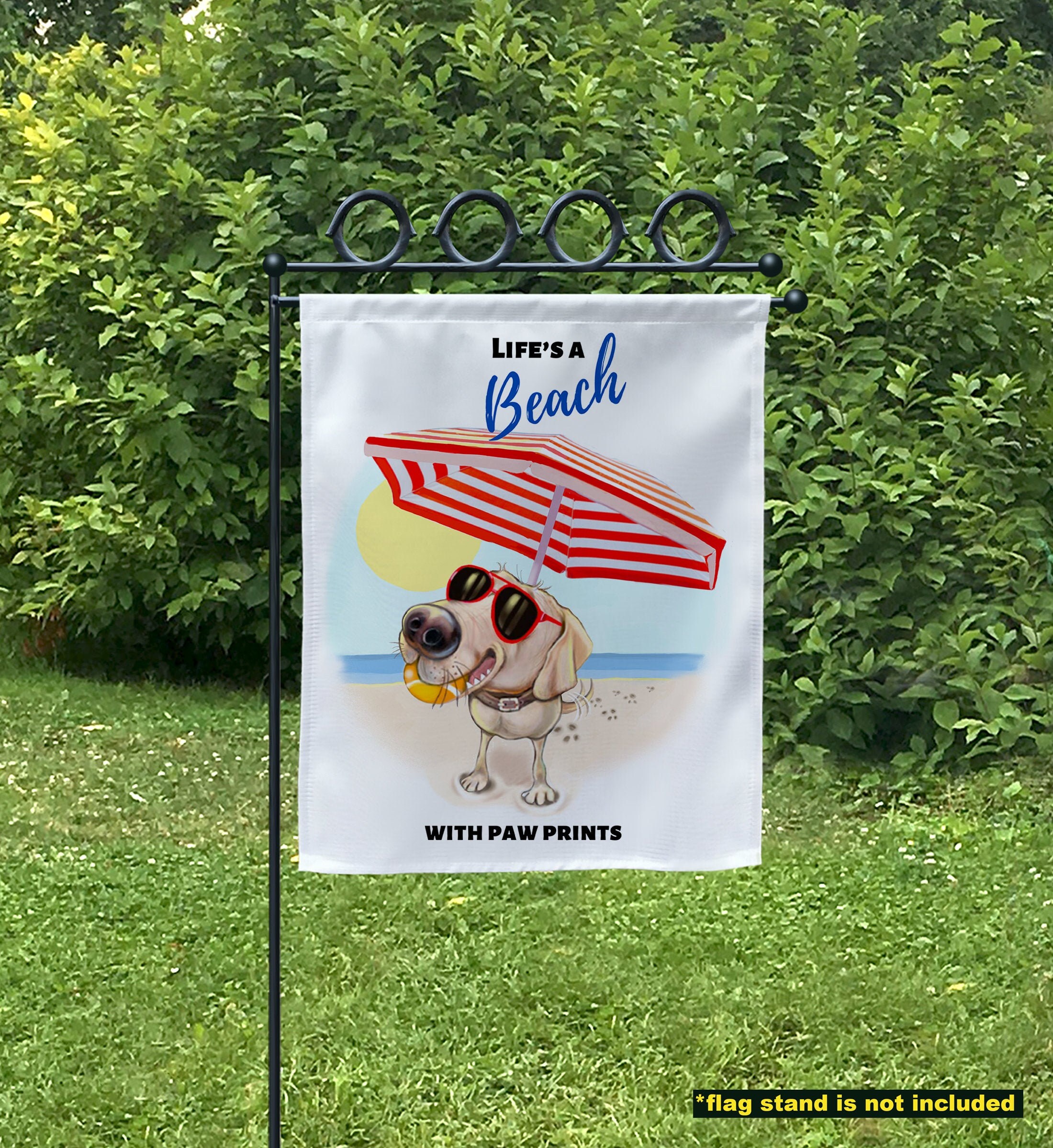 Yellow labrador retriever dog garden flag lab retriever art | Etsy