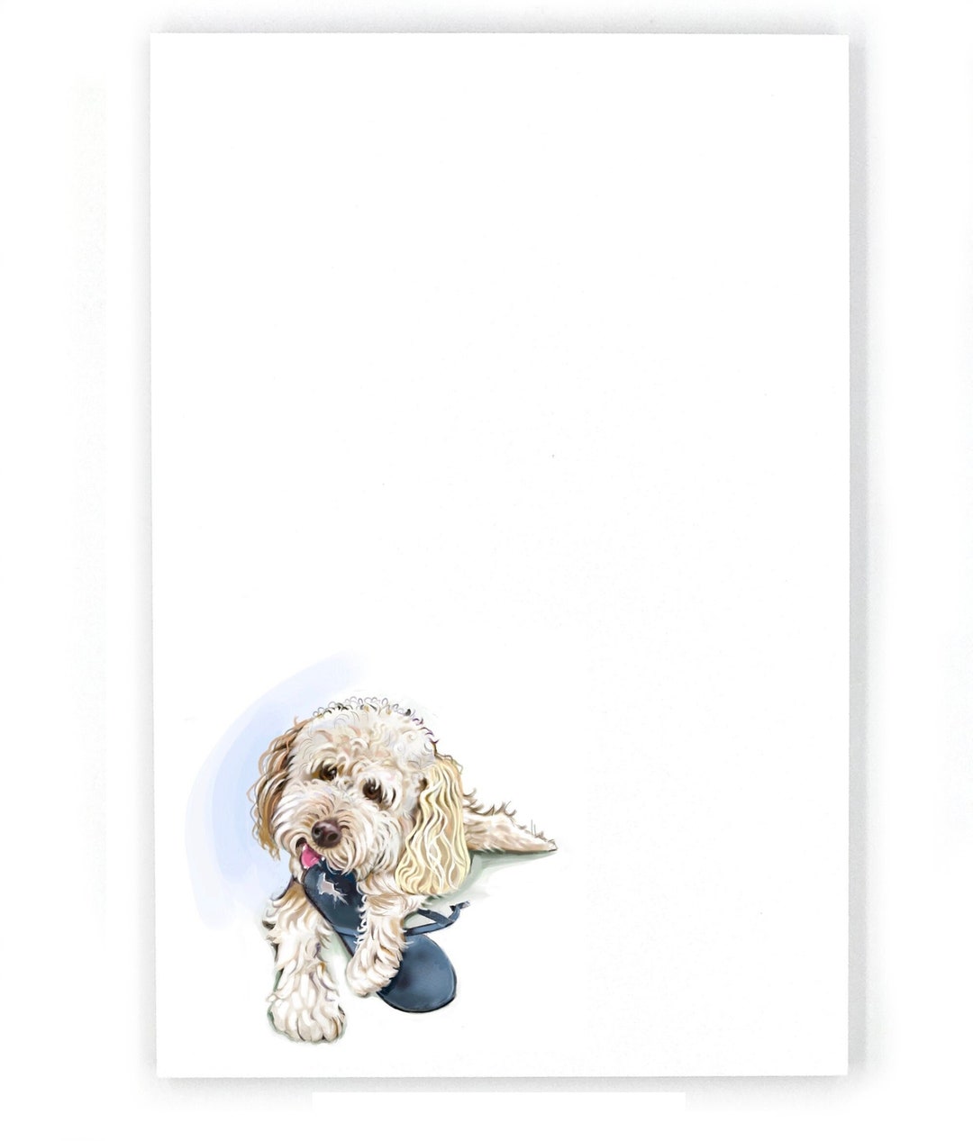 Labradoodle Golden Doodle Notepad to Do List Stationery, White Mini ...