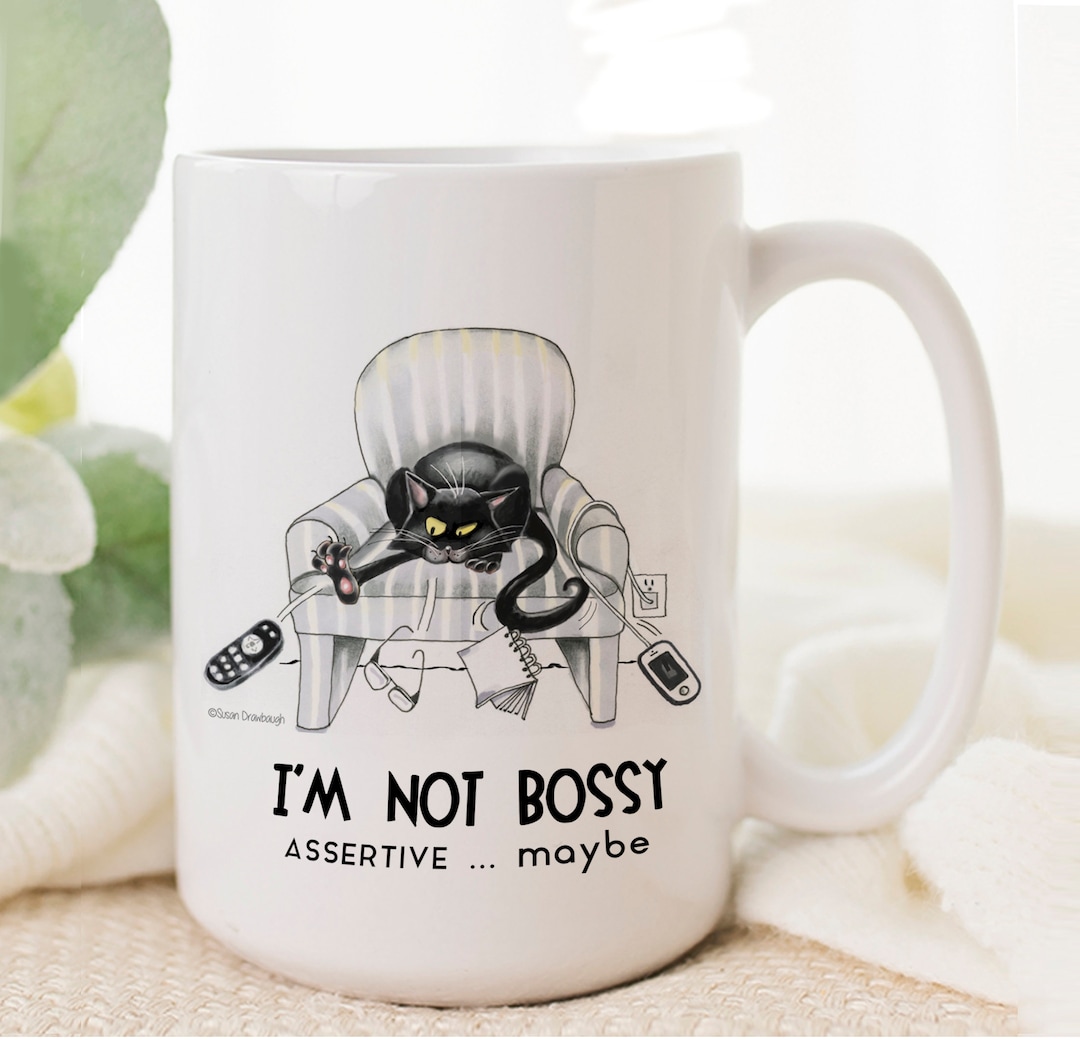 Personalized Black Cat Mug, Cat Humor, Boss Lady, Best Boss Mug, Boss ...